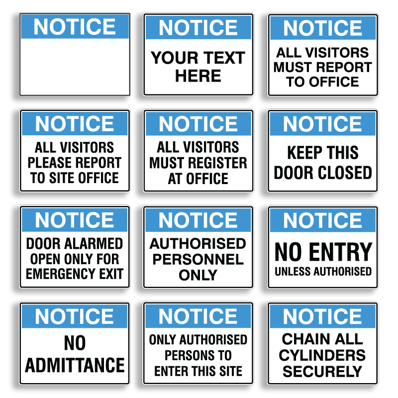 Category: Notice Signs | PXP SAFETY