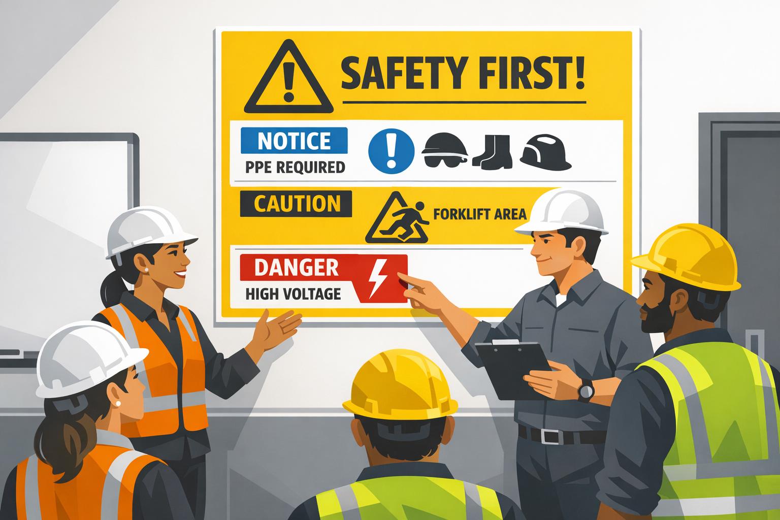 How Safety Signs Support Compliance in Training | PXP SAFETY