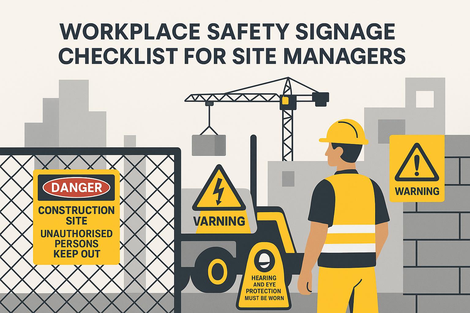 Workplace Safety Signage Checklist for Site Managers | PXP SAFETY