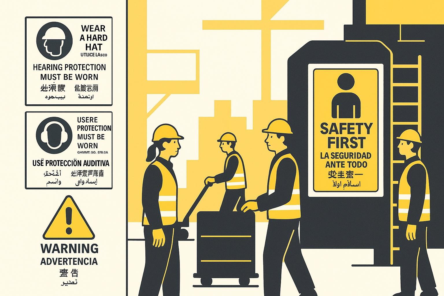 Multilingual Safety Signs for Workplaces | PXP SAFETY