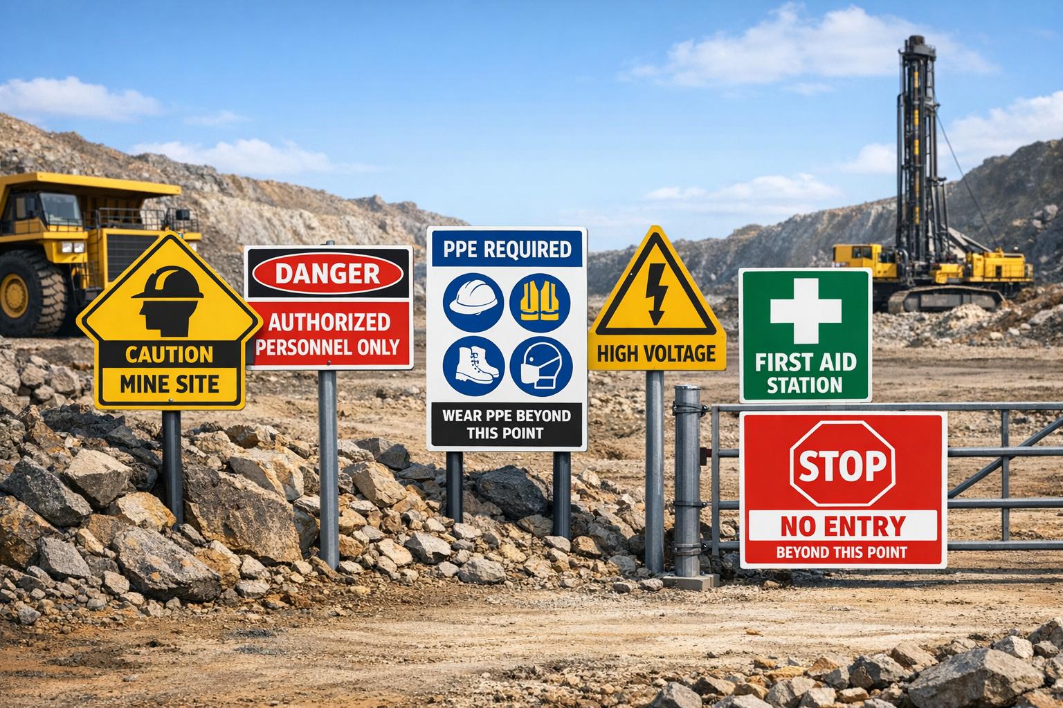 Mining Safety Signs: Types and Uses | PXP SAFETY