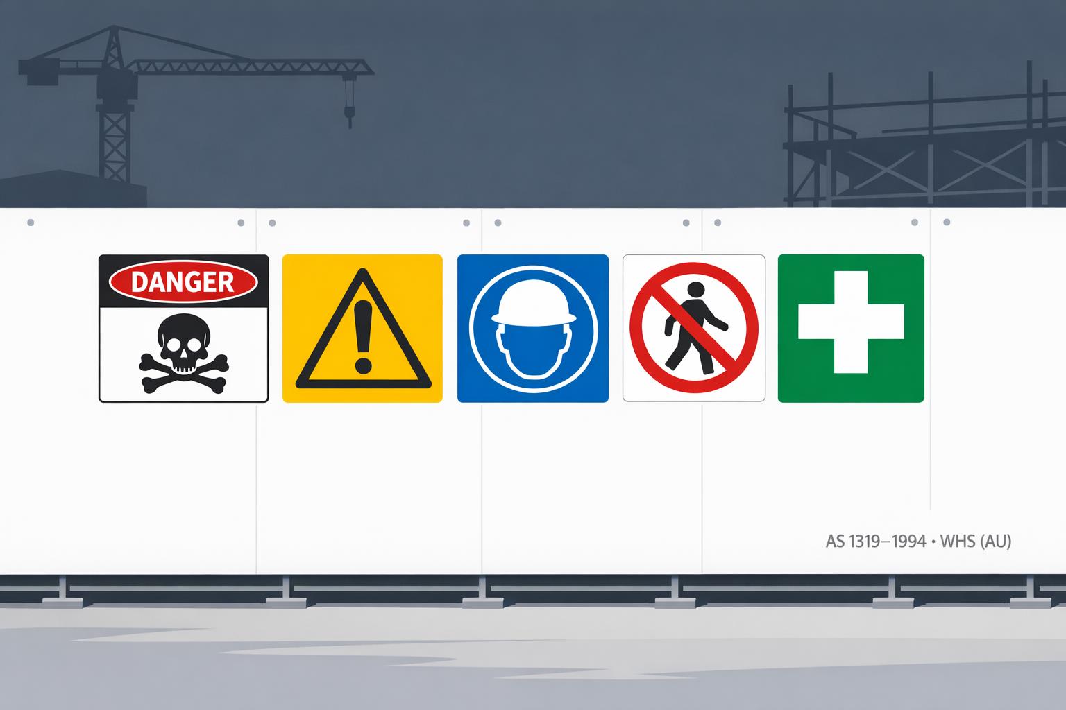 Australian Standards for Hazard Signs on Construction Sites | PXP SAFETY