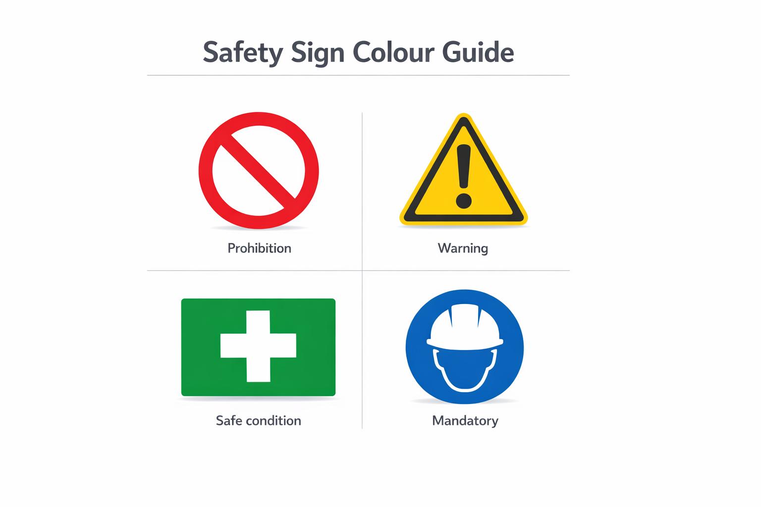 Safety Sign Colour Guide | PXP SAFETY